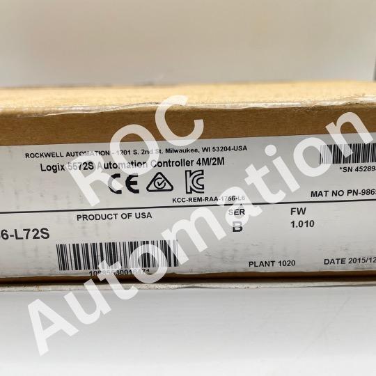 NEW Allen Bradley 1756-L72S /B GuardLogix Processor – Rocautomation