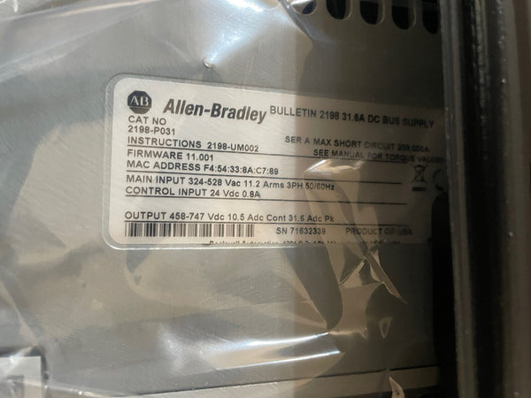 Allen Bradley 2198-p031 Kinetix 5700 Power Supply | ROC Automation – Rocautomation