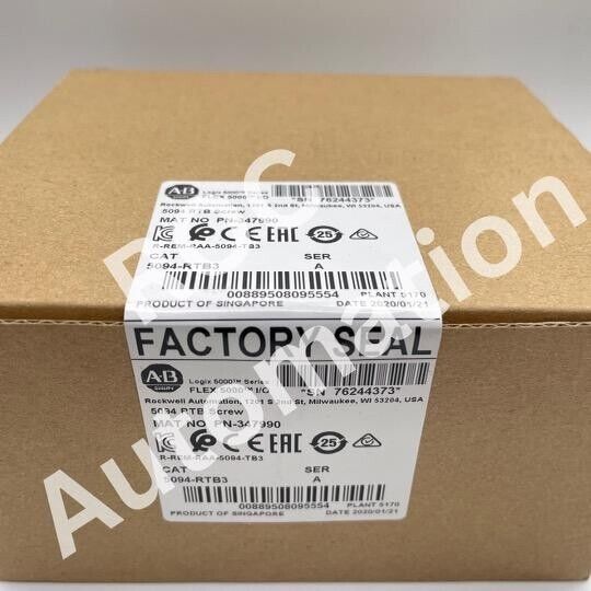New Sealed Allen-Bradley 5094-RTB3 Series A Flex 5000 I/O Logix 5000 S ...