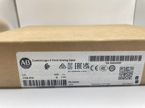 New Sealed Allen Bradley 1756-IF8I /A Isolated Analog Input Module ...