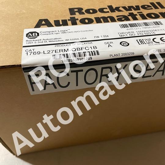 New Sealed Allen Bradley 1769-L27ERM-QBFC1B Ser A CompactLogix Control ...