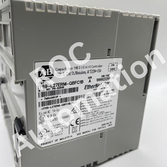 Allen Bradley 1769-L27ERM-QBFC1B Ser A CompactLogix Controller ...