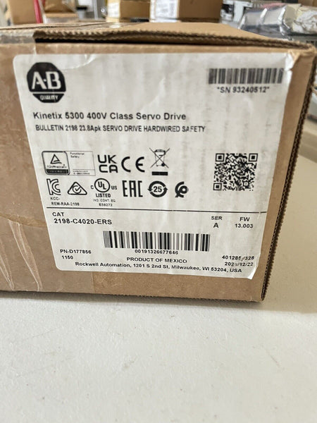 Drive Innovation With 2198-C4020-ERS A Servo Motion Controllers ...