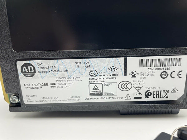 New Allen Bradley 1756-L81ES /B GuardLogix 5580 Controller – Rocautomation