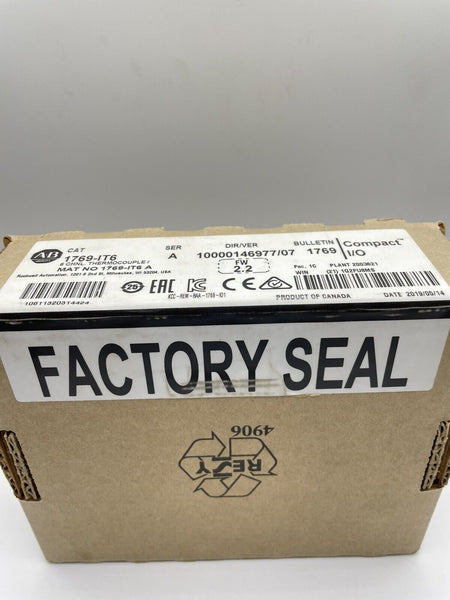 Allen Bradley 1769-IT6 | 1769-IT6 Channel Thermocouple | Compactlogix ...