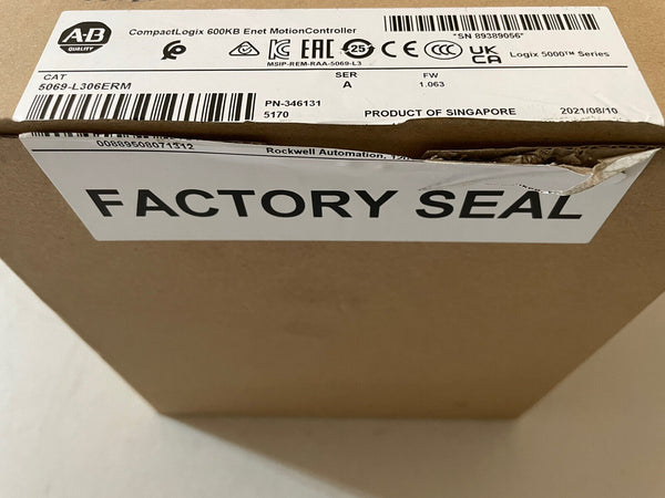 New ALLEN-BRADLEY 5069-L306ERM SER A CompactLogix Processor – Rocautomation
