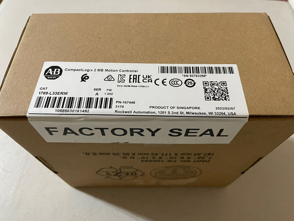 New Sealed Allen Bradley 1769-L33ERM Series A CompactLogix Processor ...