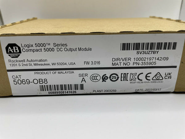 Allen Bradley 5069 OB8 | 5000 DC Output Module | DC Output Module ...